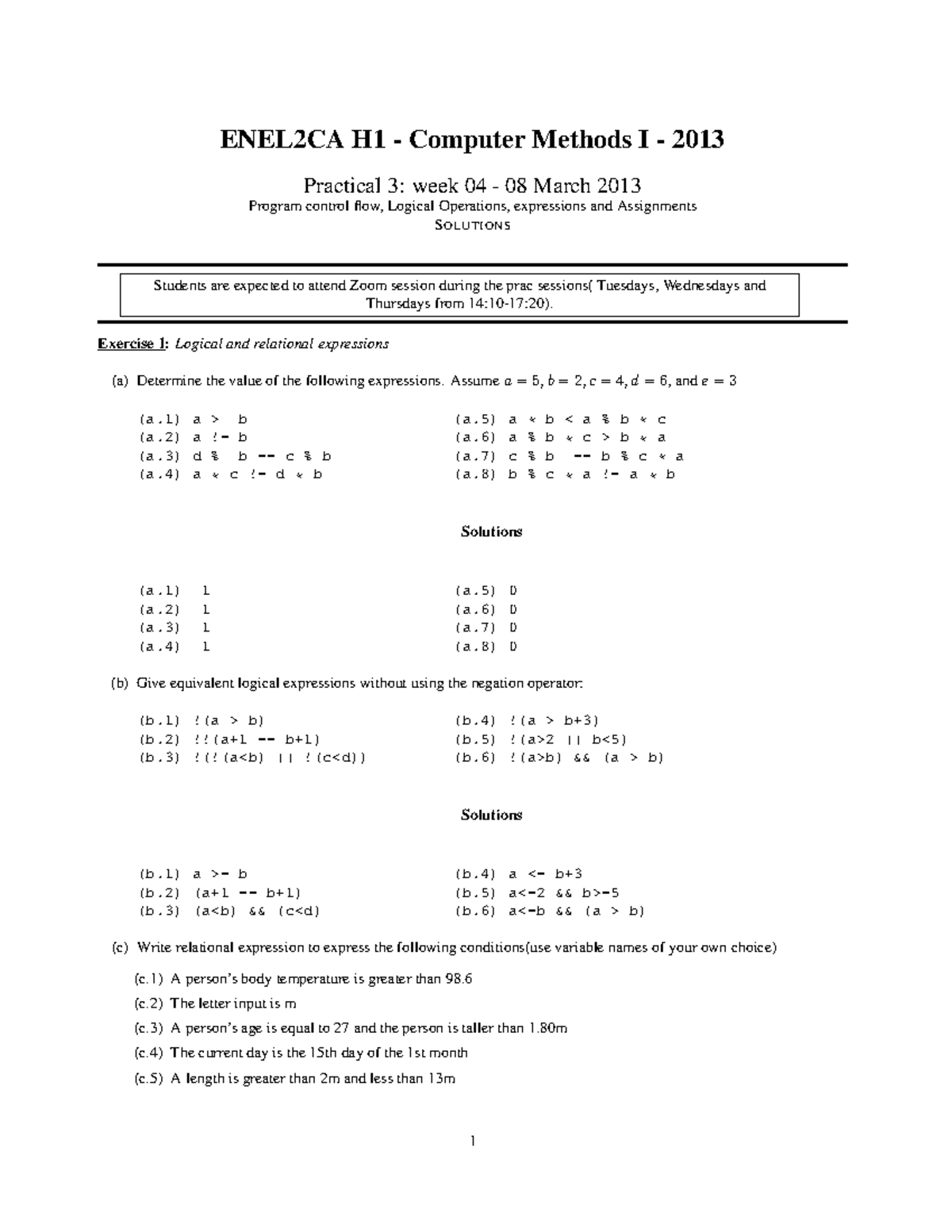 Cm22 prac 3sol - tuts - ENEL2CA H1 - Computer Methods I - 2013 ...