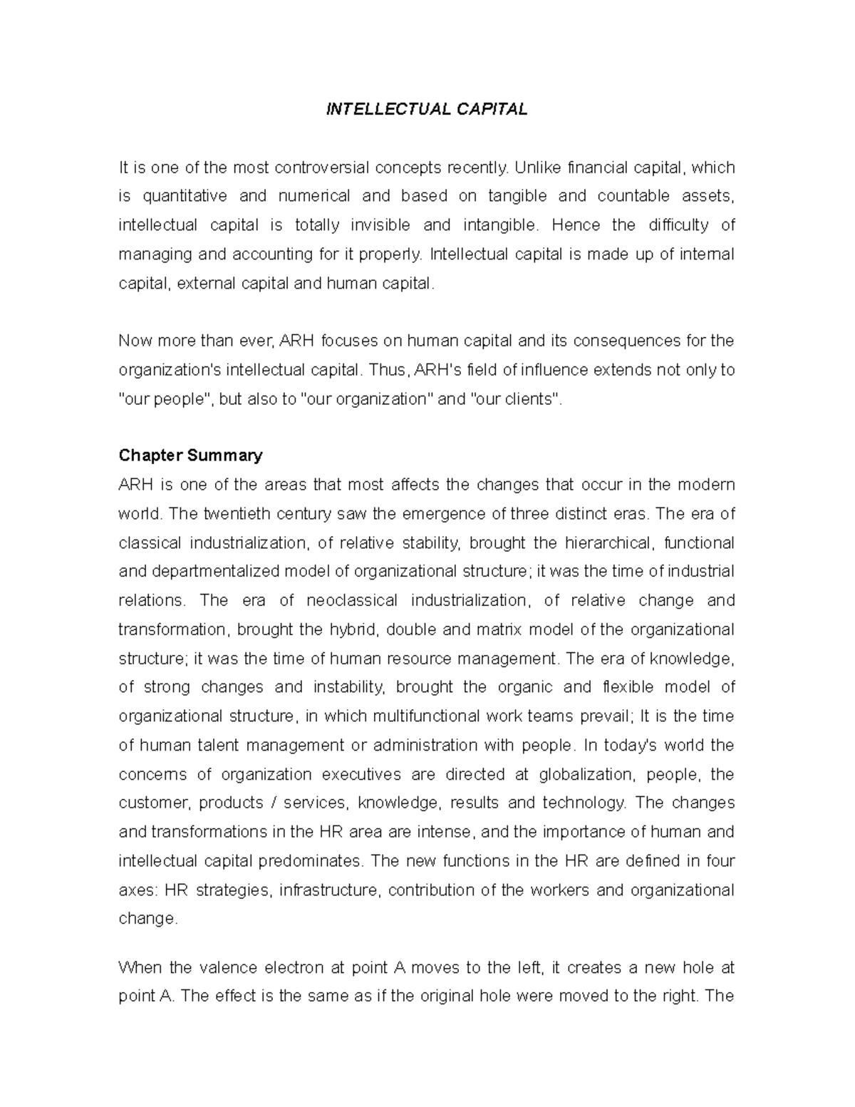 Intellectual Capital - INTELLECTUAL CAPITAL It is one of the most ...