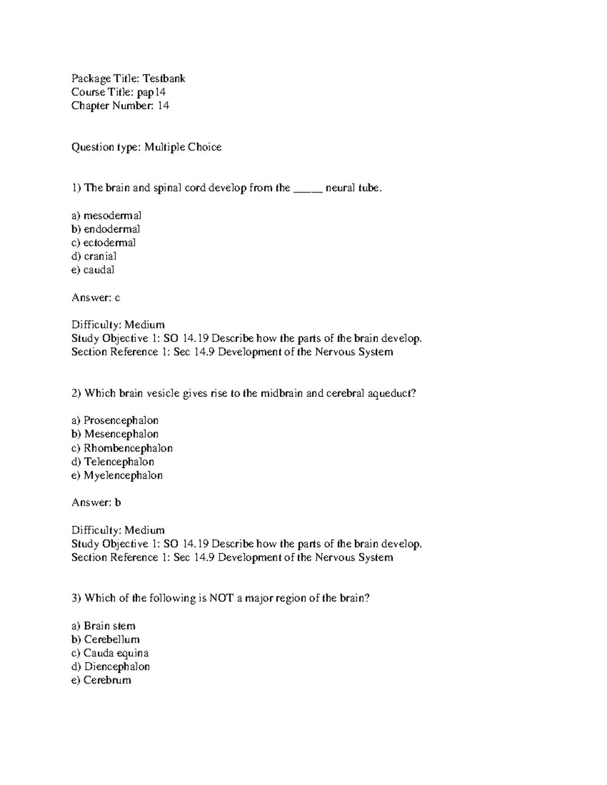 Ch14 - practice quiz and exam questions for chapter 14 biol 235 ...
