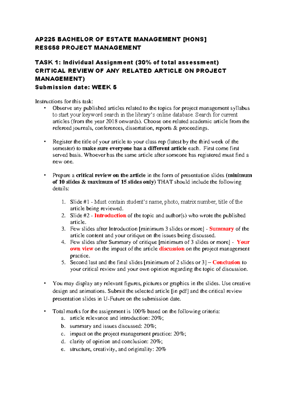Individual Assignment - Search for current articles (from the year 2018 ...