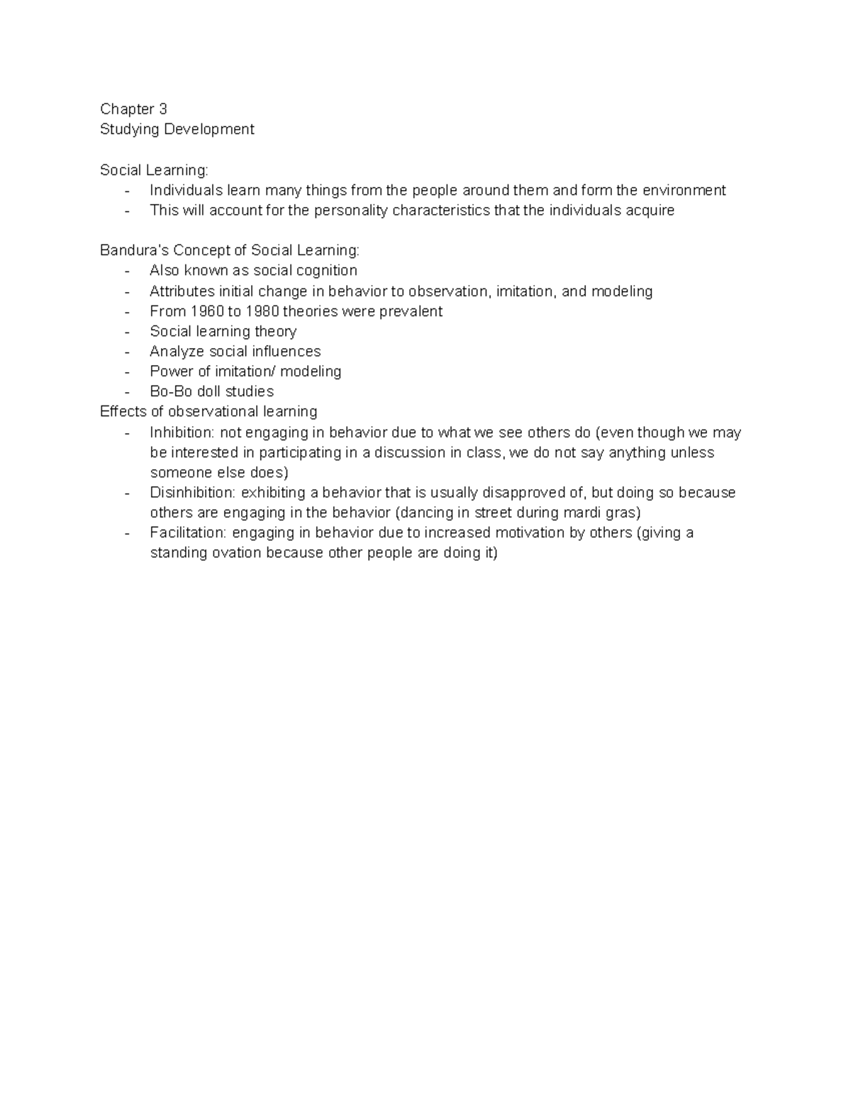 Developmental learning in children - Chapter 3 Studying Development ...