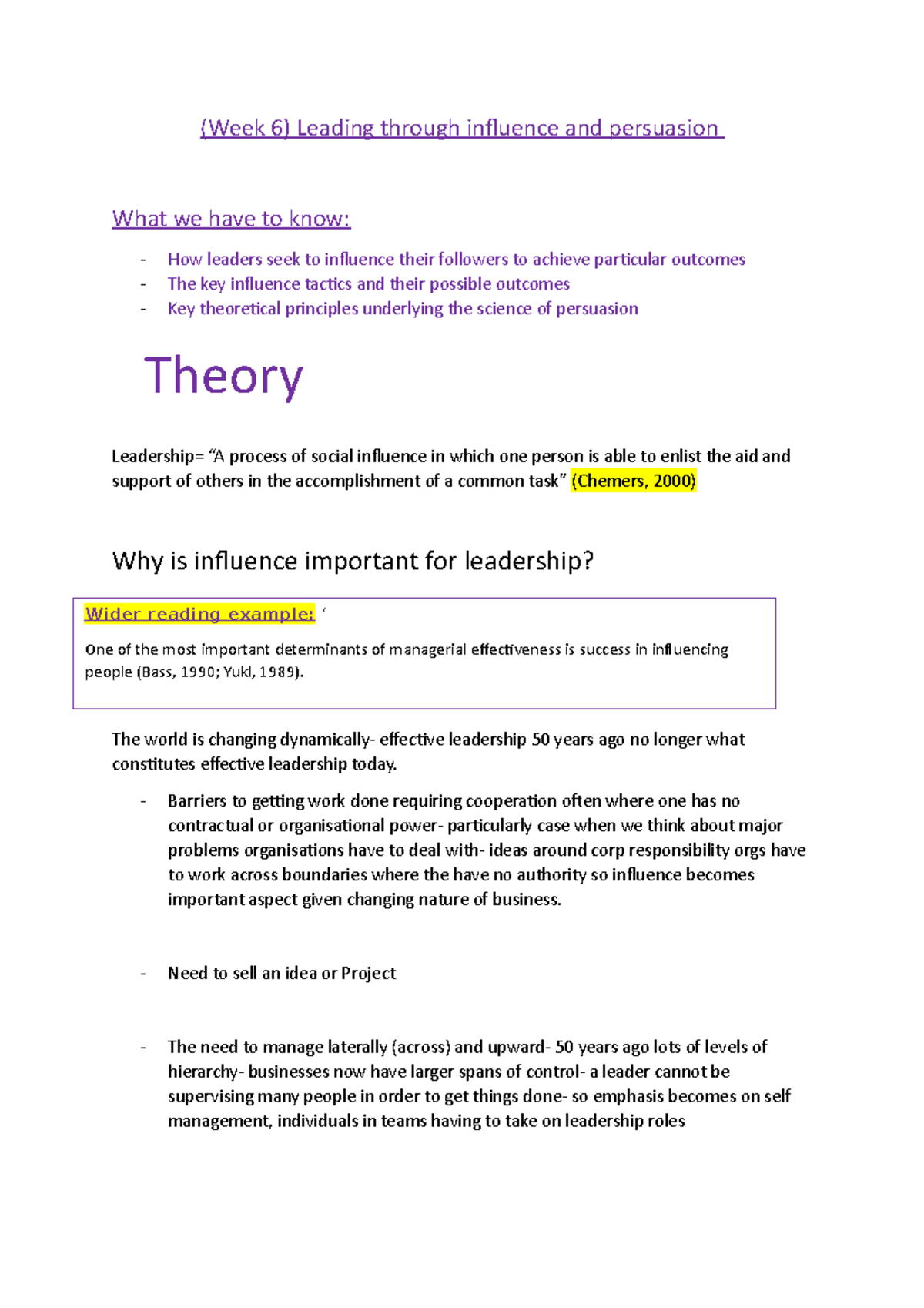 Leading through influence and persuasion - Barriers to getting work ...