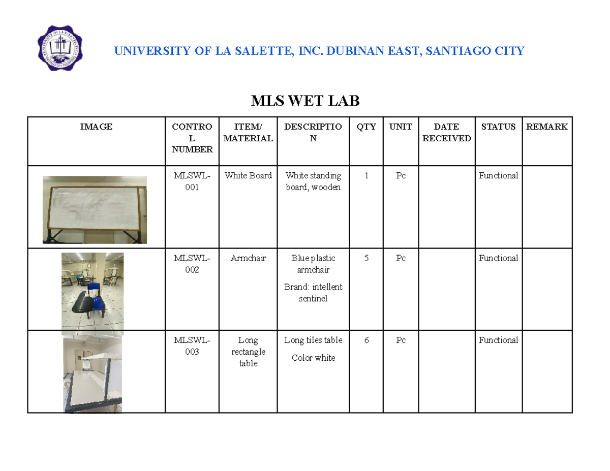 MLS-WET-LAB - practice materials - MLS WET LAB IMAGE CONTRO L NUMBER ...