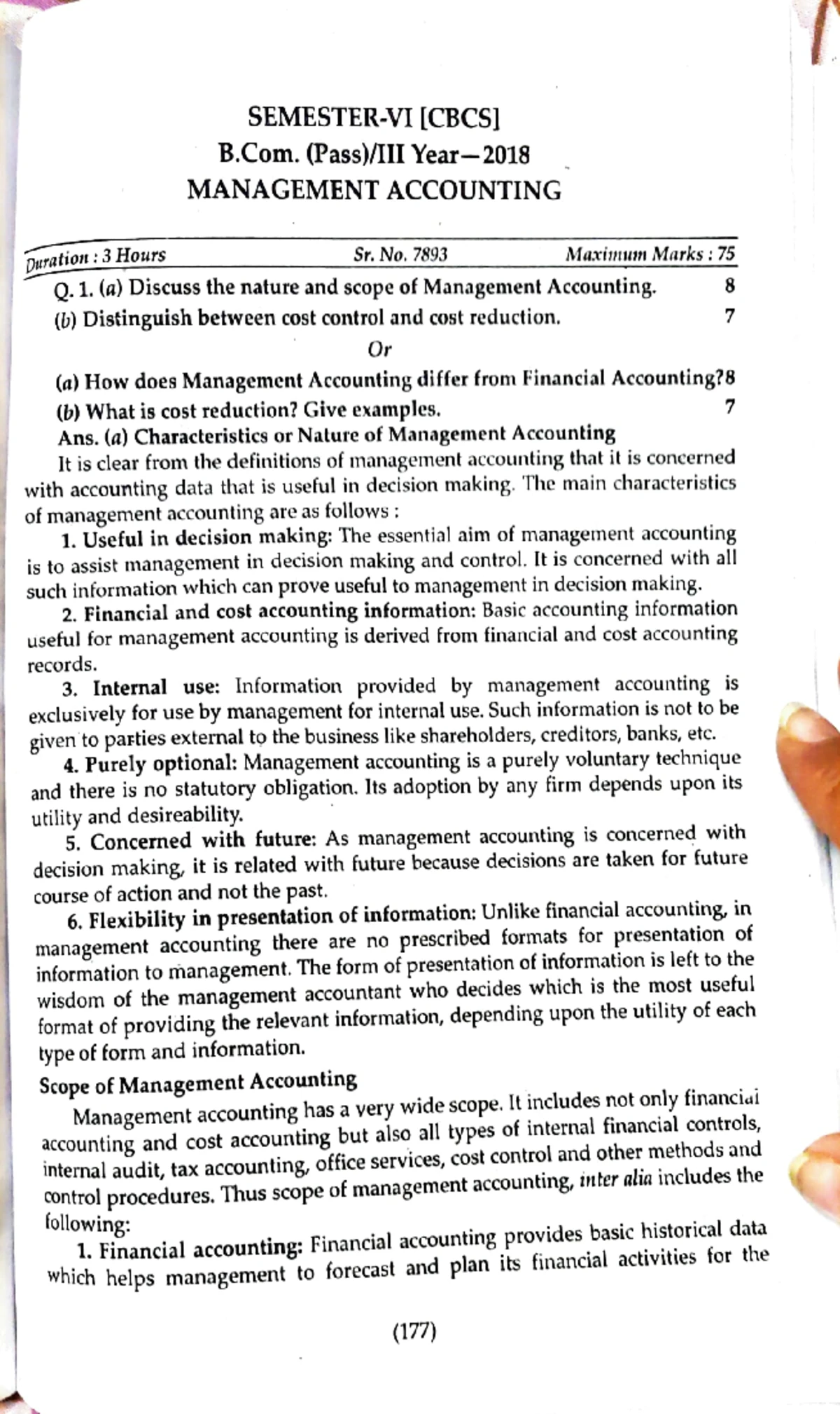 MA Practicle Sir - Ebdhdb - DR JULKA ARUN MANAGEMENT ACCOUNTING SAMPLE ...