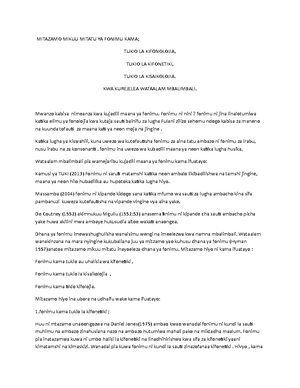 AINA ZA Hadithi - CHANGANUA AINA ZA HADITHI. Hadithi/ngano .Penina ...