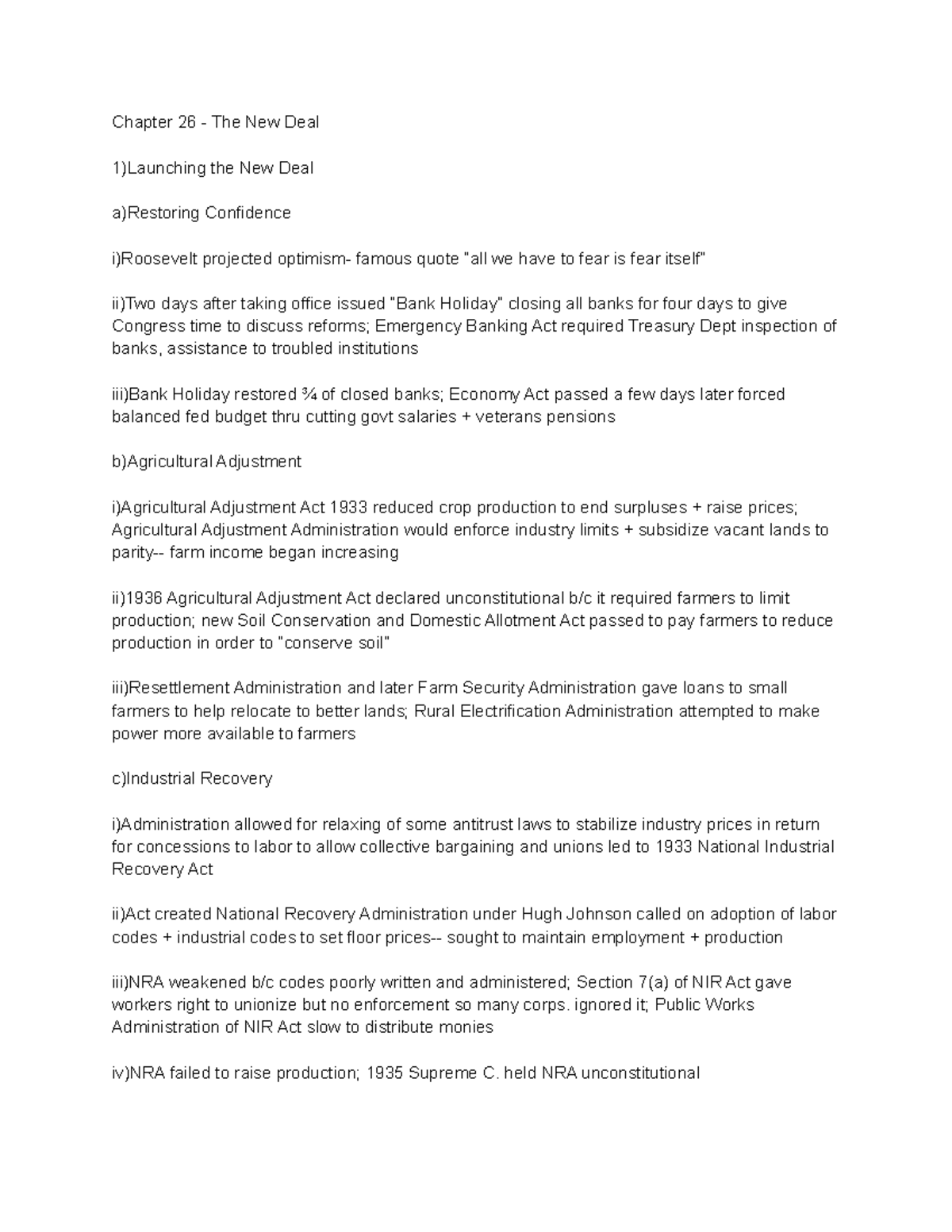 History noted 41 - These are my detailed notes. - Chapter 26 - The New ...