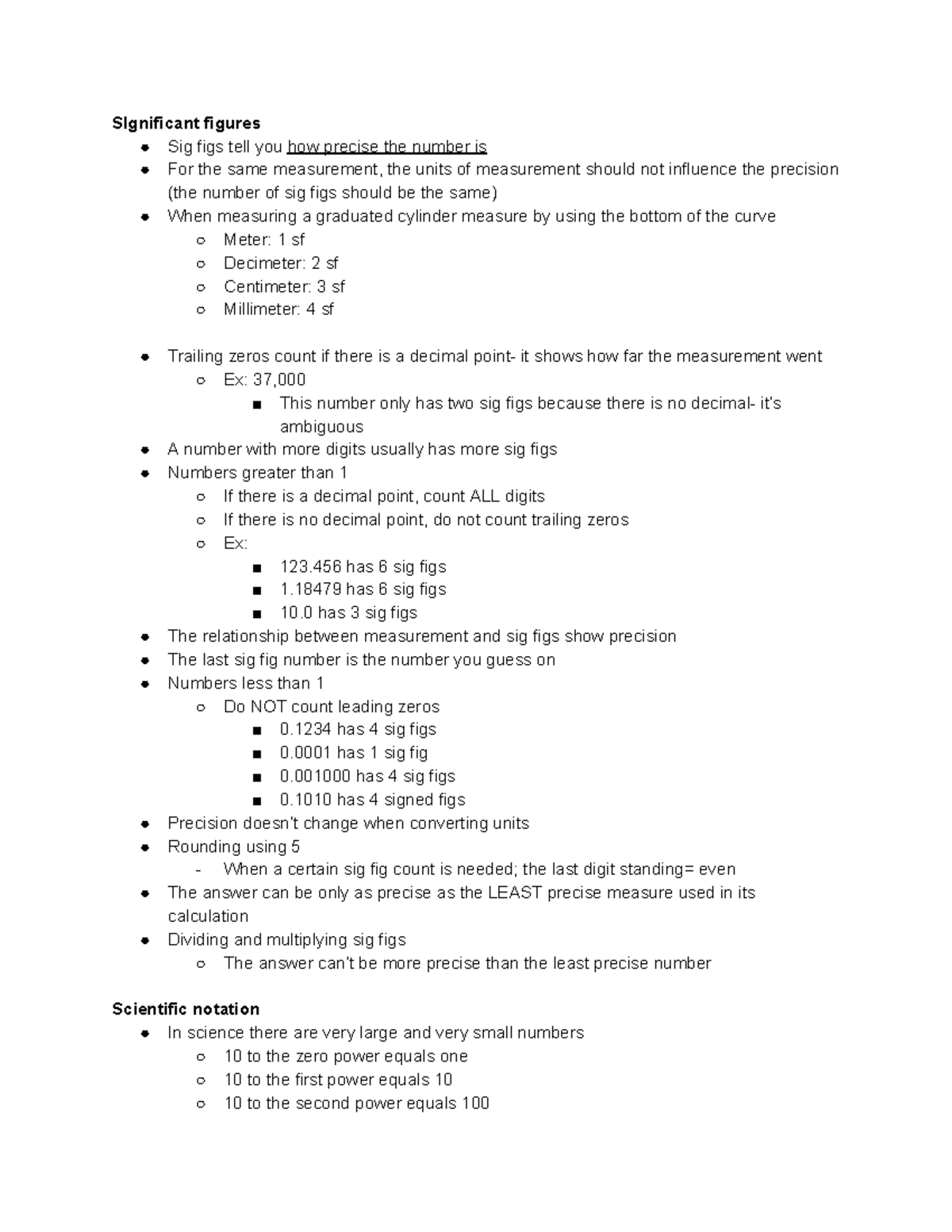Physics - SIgnificant figures Sig figs tell you how precise the number ...