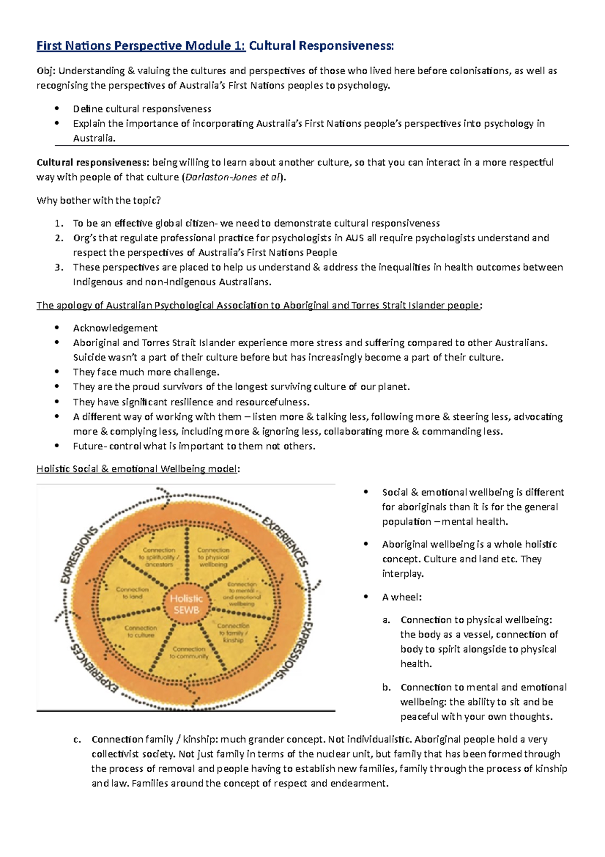 First Nations Modules Notes - First Nations Perspective Module 1 ...