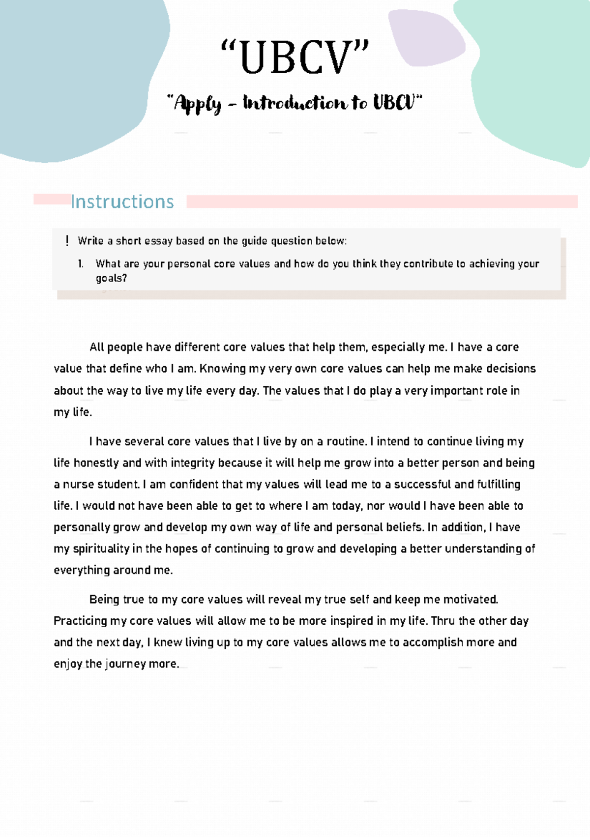 UBCV Apply Introduction - “UBCV” “Apply - Introduction to UBCV ...