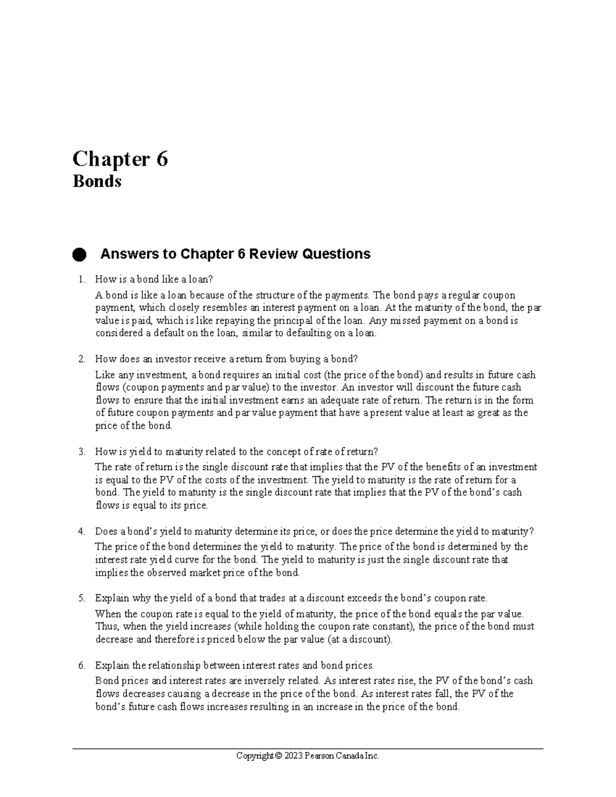 CH06 BERK 4CE RCT - sdj - Chapter 6 Bonds Answers to Chapter 6 Review ...