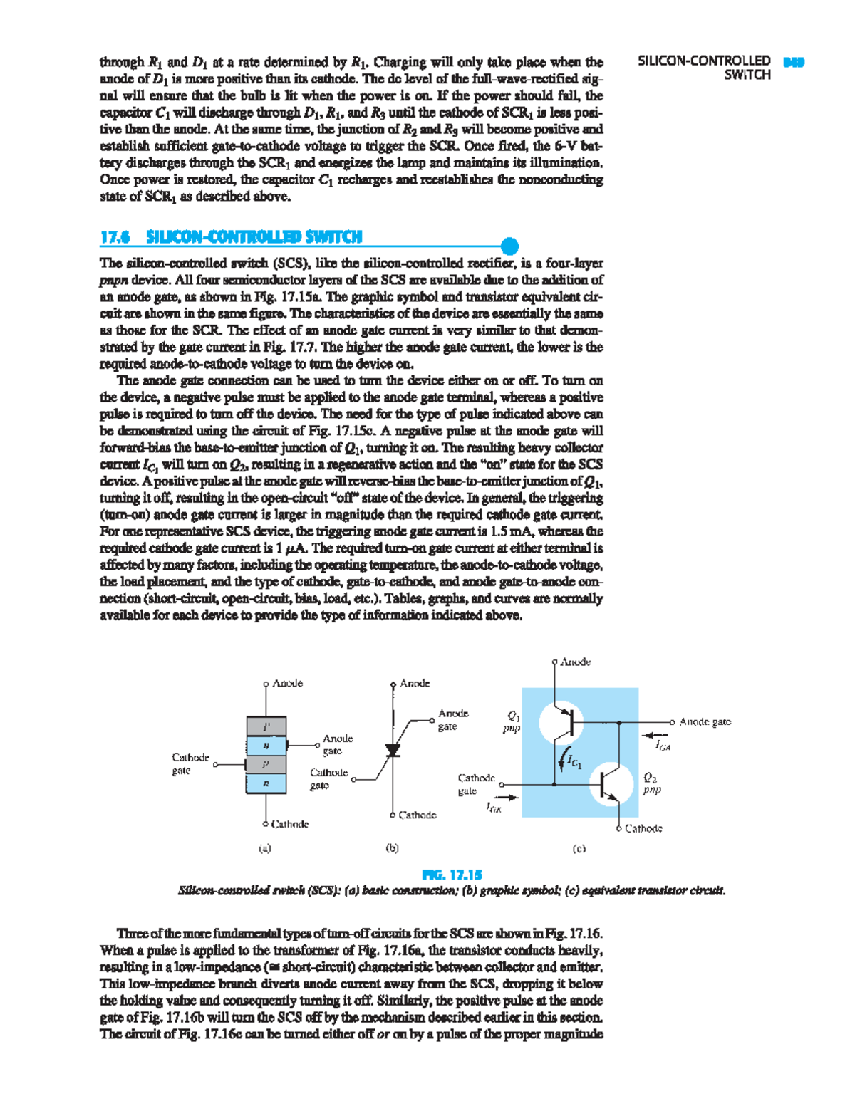Silicon- Controlled Switch - Electronic Circuit: devices and analysis ...