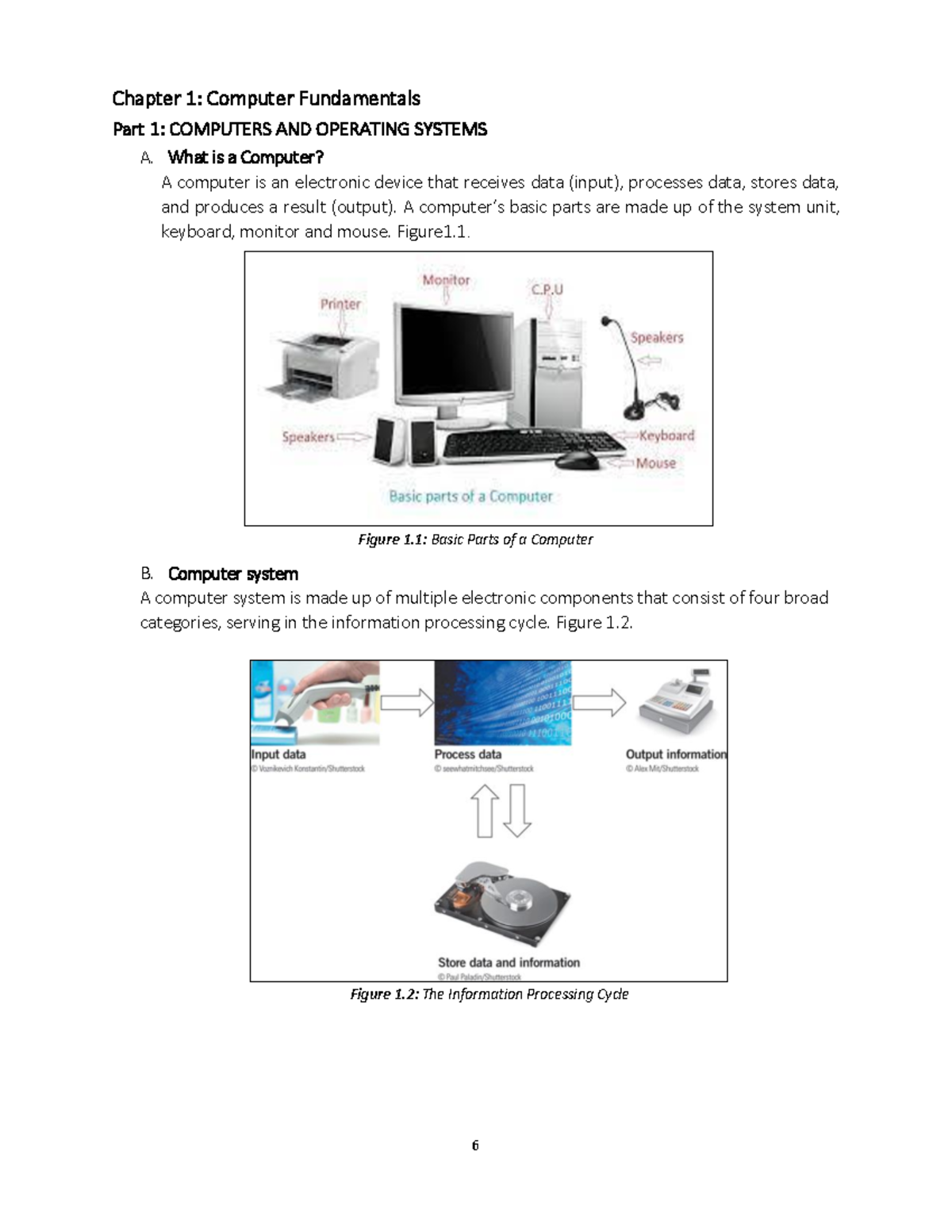 Basics Computer Literacy-1-6 - Chapter 1: Computer Fundamentals Part 1: COMPUTERS AND OPERATING ...