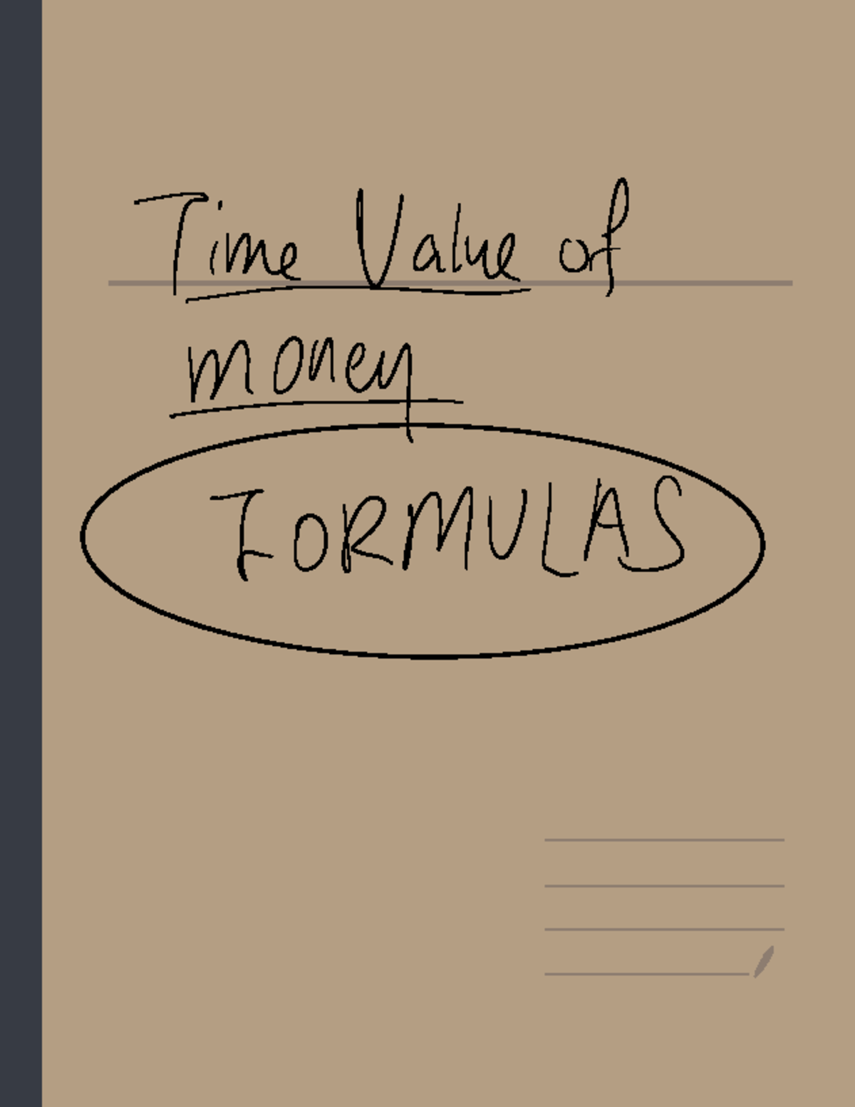 Untitled Notebook - Formulas for time value money - AB1201 - Studocu