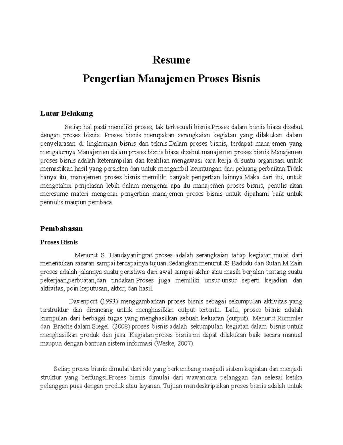 Pengertian Manajemen Proses Bisnis - Resume Pengertian Manajemen Proses ...