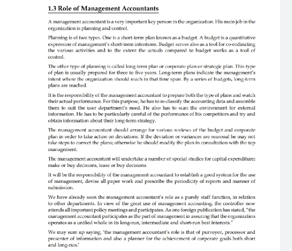 10 - Lectures notes - Management Accounting - Studocu