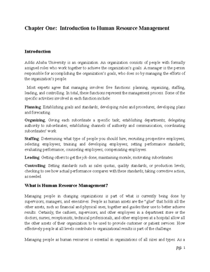 HRM Chapter 3 - CHAPTER THREE JOB ANALYSIS & HR PLANNING Meaning and ...