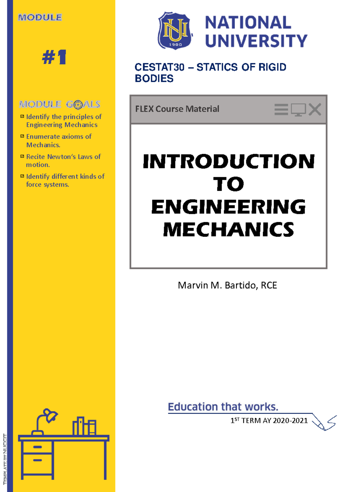 1 Introduction to Engineering Mechanics - FLEX Course Material ...