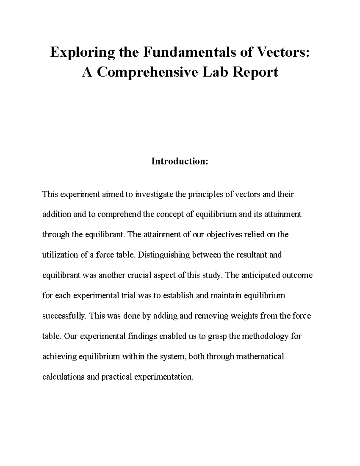 Lab Report#2 - Lab Report 2 - Exploring the Fundamentals of Vectors: A ...