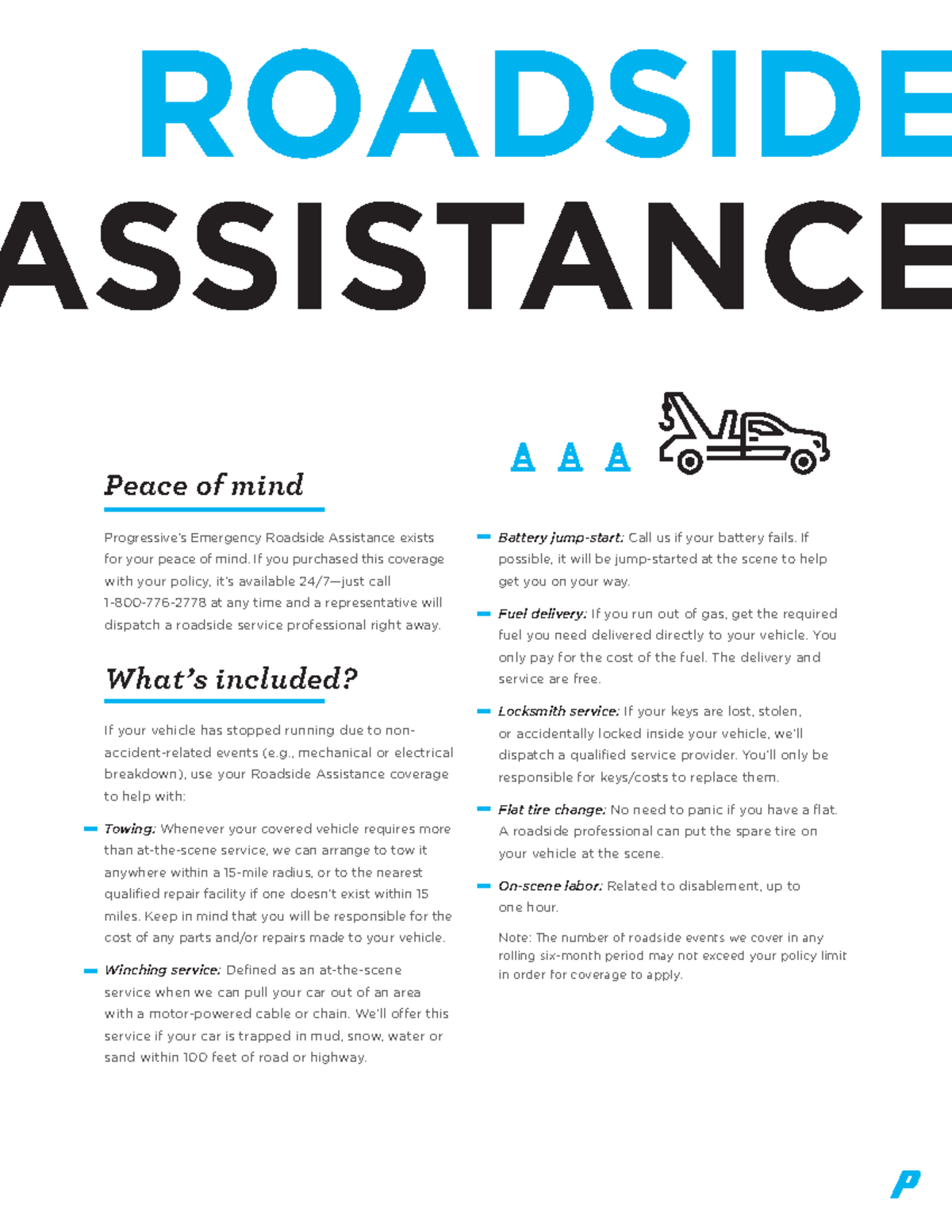17P2011 4.RA Roadside-Assistance One-Pager - ROADSIDE Peace of mind ...