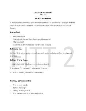 Eating-Disorder-Handouts - FITT 2 EDUCATION DEPARTMENT F.I.T 2 Eating ...