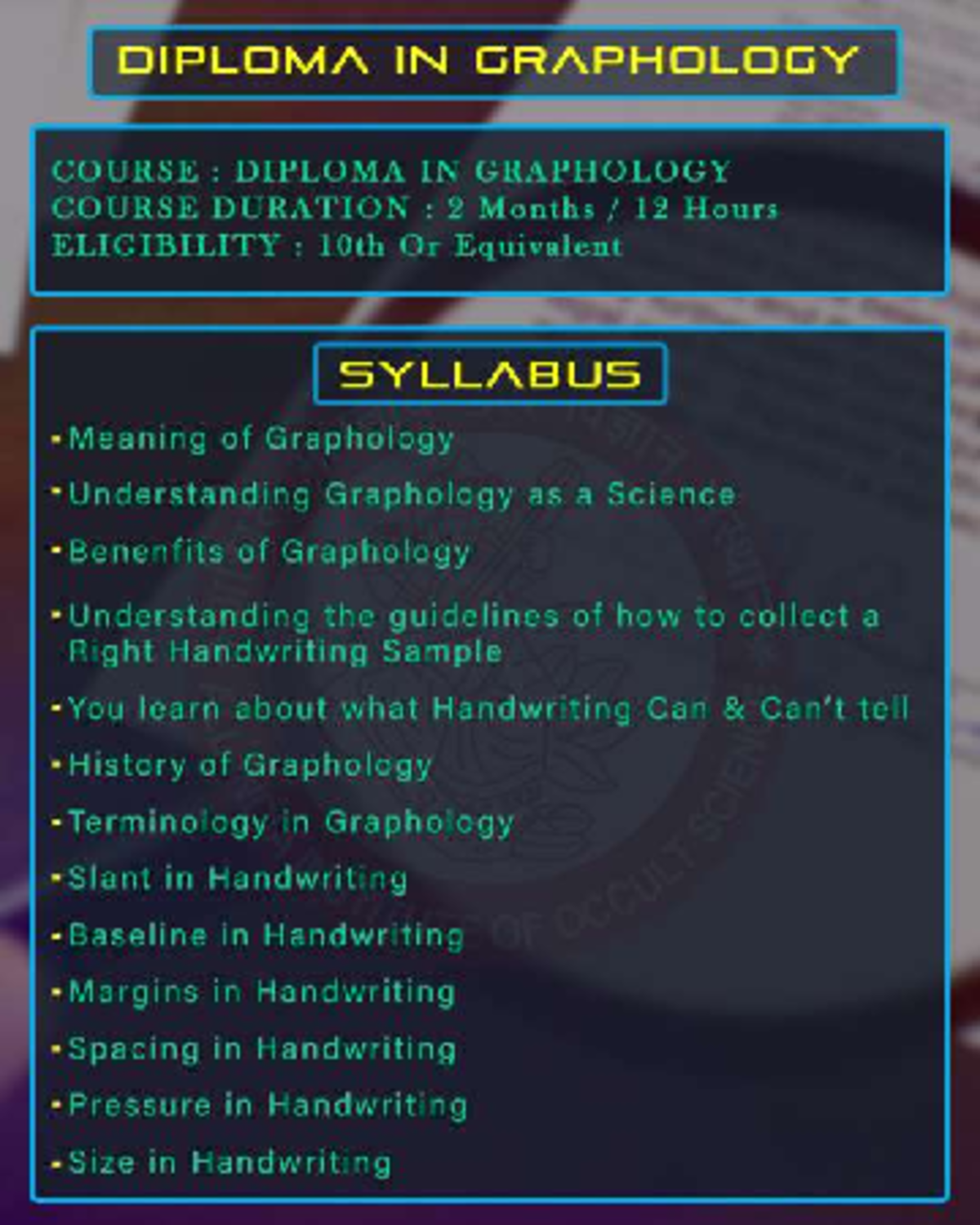 Graphology - B.Tech civil - Studocu