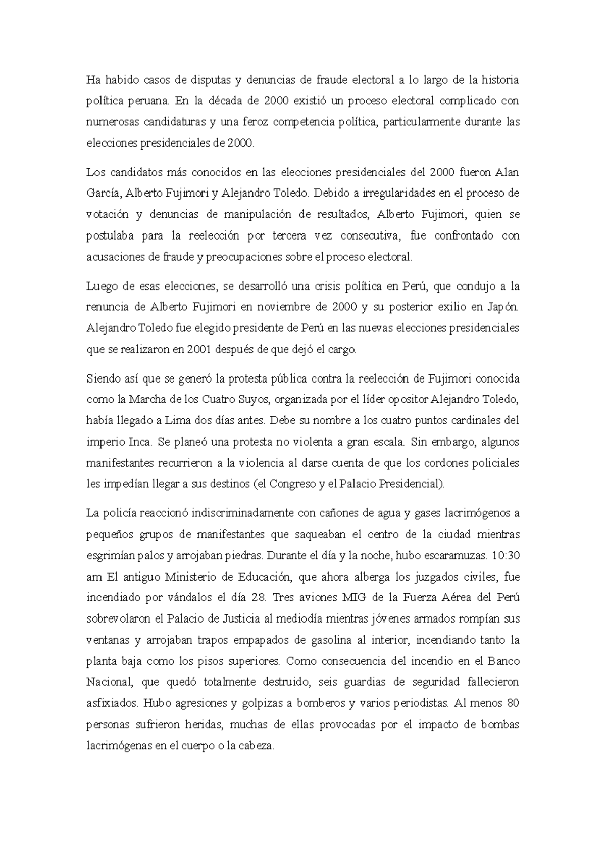 Ha Habido Casos De Disputas Y Denuncias De Fraude Electoral A Lo Largo