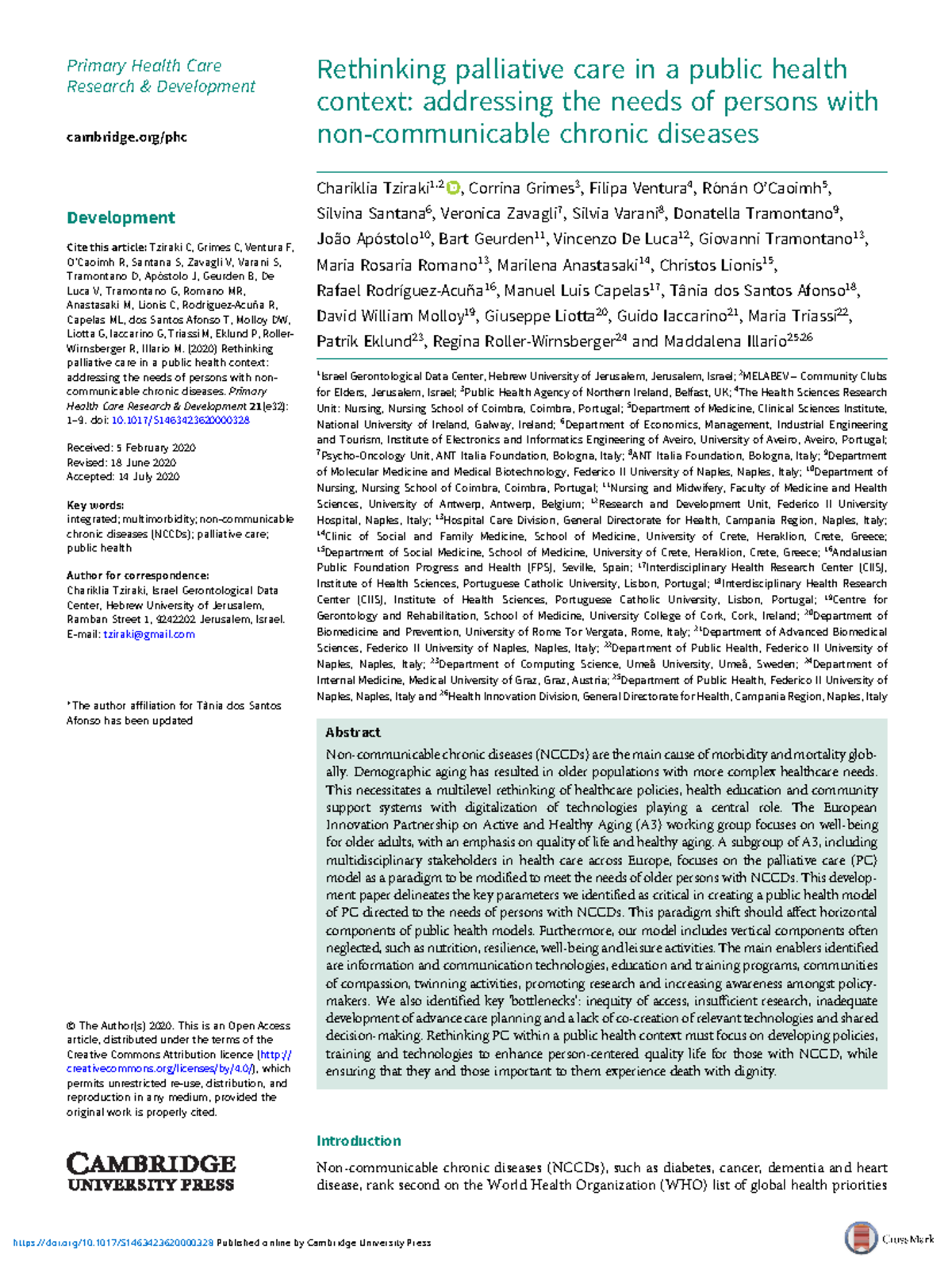 Unit 8 Rethinking palliative care in a public health context addressing ...