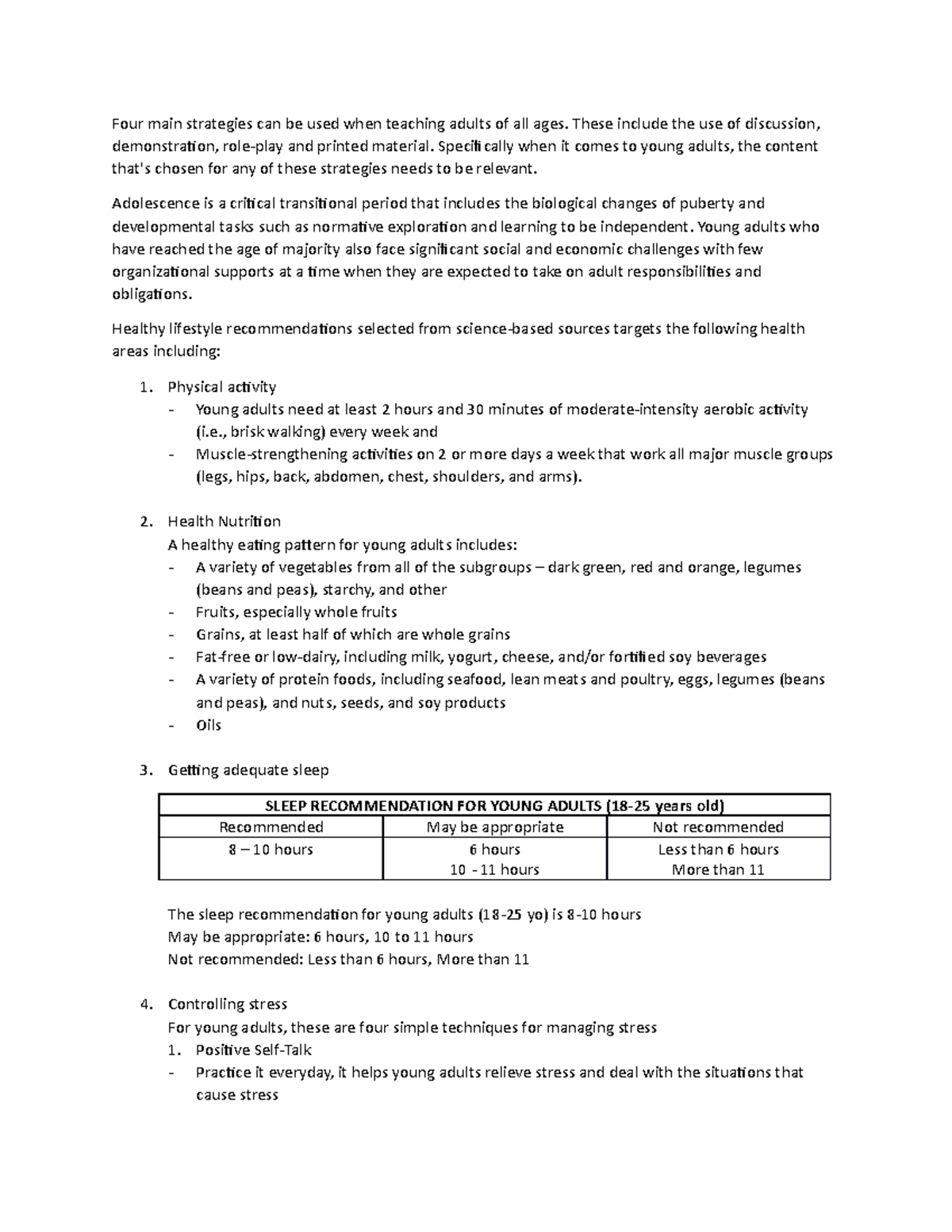 Nutrition Laboratory summary of the report - Nursing - Studocu