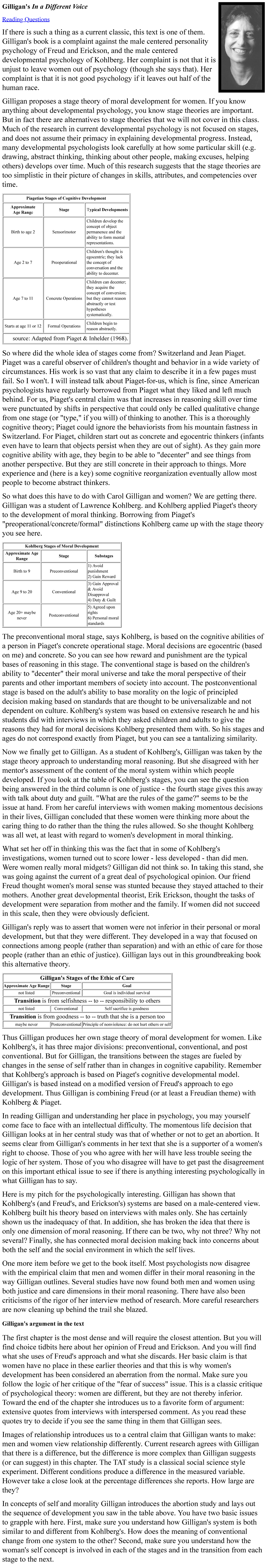2 Unit2 Giligan 3 - Gilligan's In a Different Voice Reading Questions ...