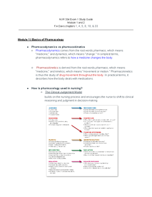 NUR 356 Exam 2 Study Guide - NUR 356 Exam 2 Study Guide: Module 4, 5 ...