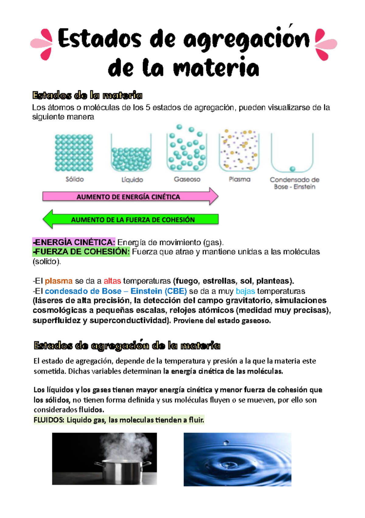 TEMA2. Estados de agregación de la materia - Estados de agregación de ...