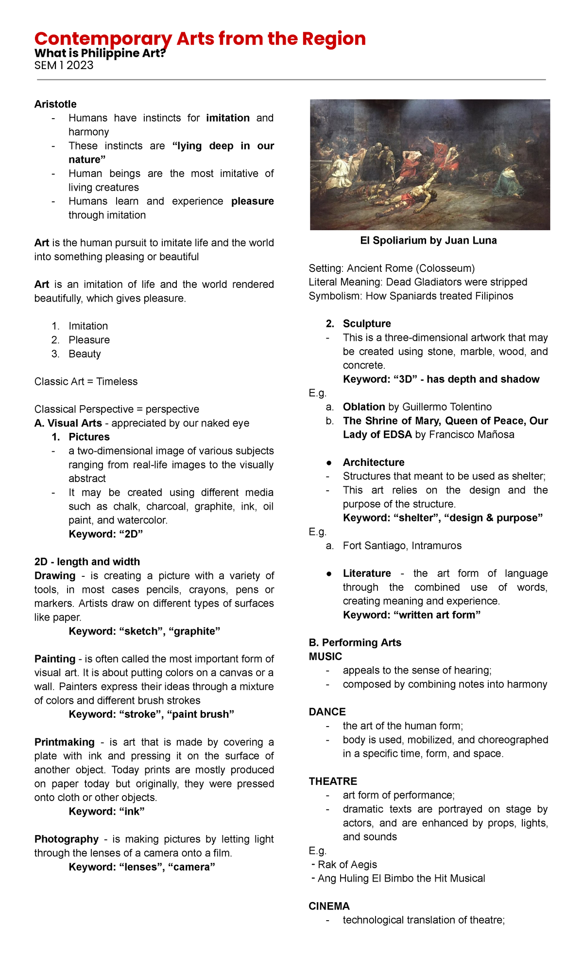 CAR - notes - Contemporary Arts from the Region What is Philippine Art ...