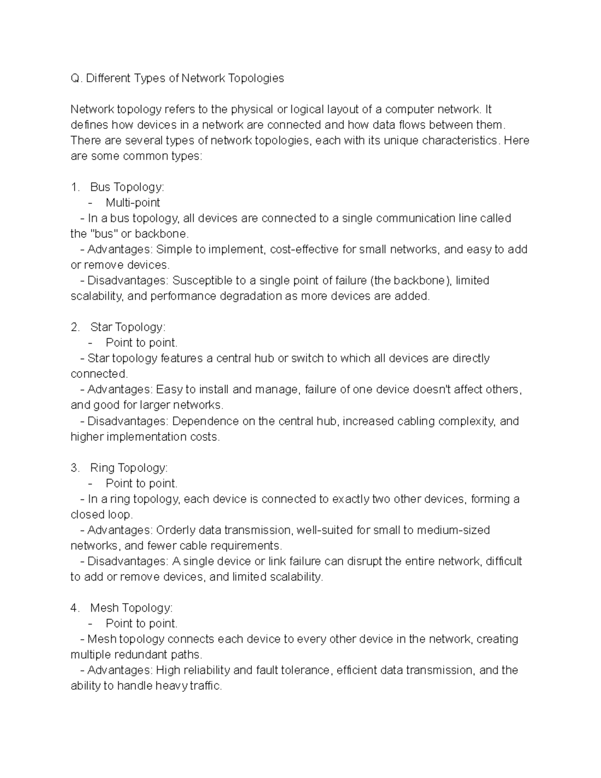 CN - Google Docs - A computer network is a collection of interconnected ...