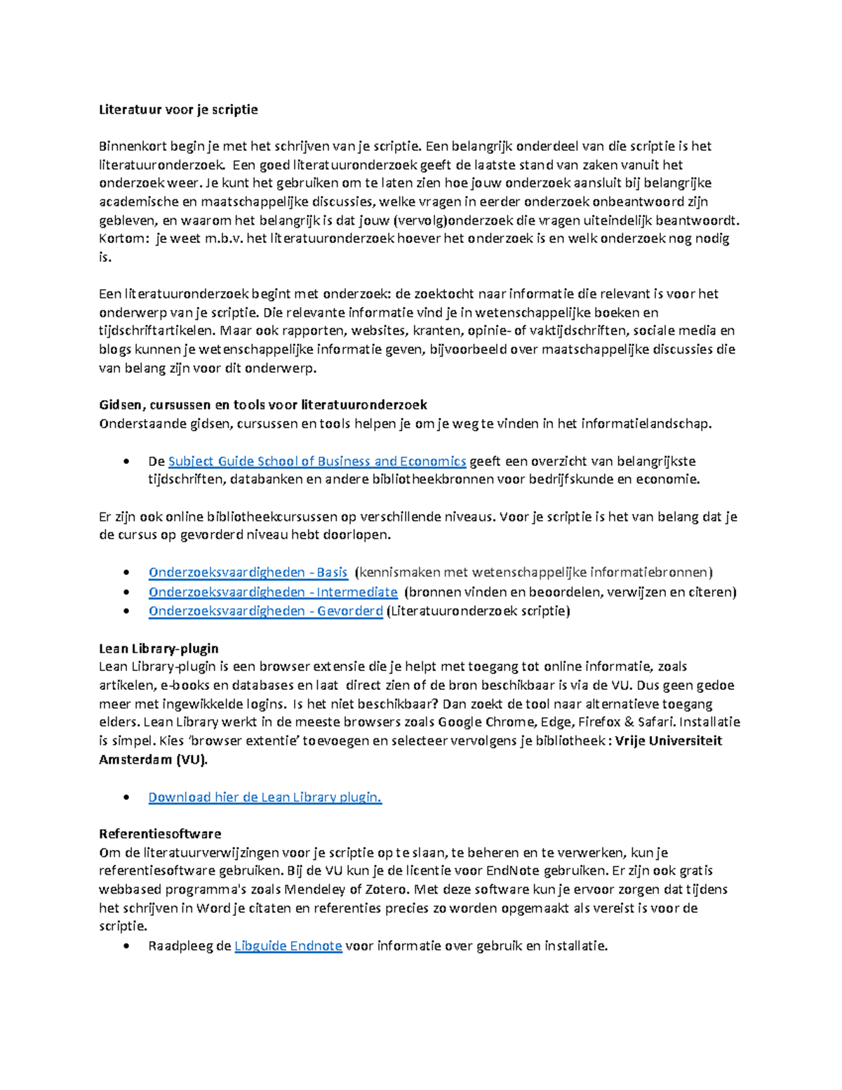 Literatuurstudie voor je scriptie - Bibliotheektips en bronnen ...