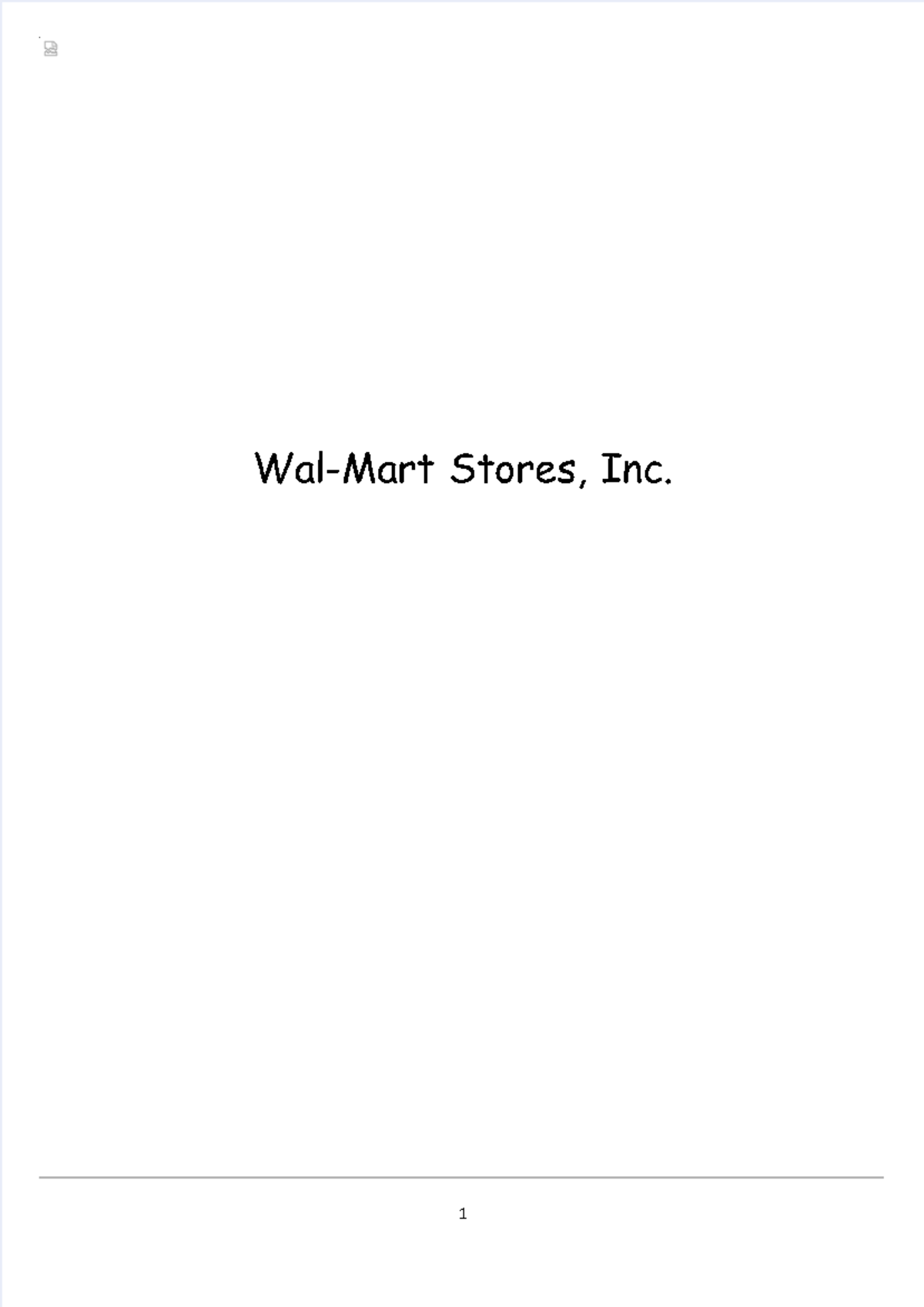 Black book project and study of performance of walmart - Wal-Mart ...