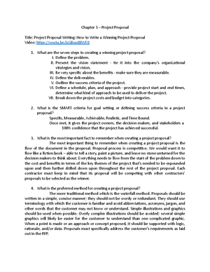 Assignment 1 - Project Management Life Cycle - Chapter 1 – Project ...
