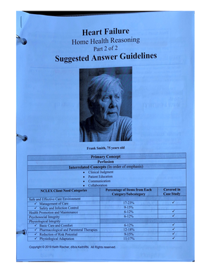 Keith RN Camp Nurse Case Study - NUR4317 - Studocu