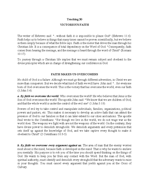 Teaching-28 - Teaching 28 - Teaching 28 THE WORD OF FAITH THAT WE ...