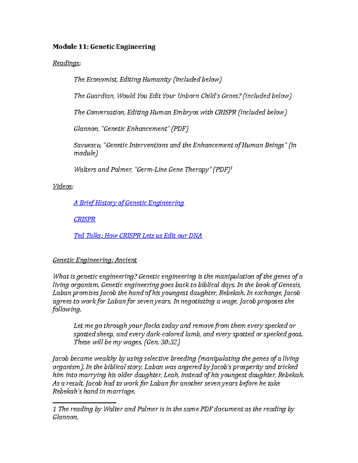 Module 11 Genetic Engineering - PHI2930 - Studocu