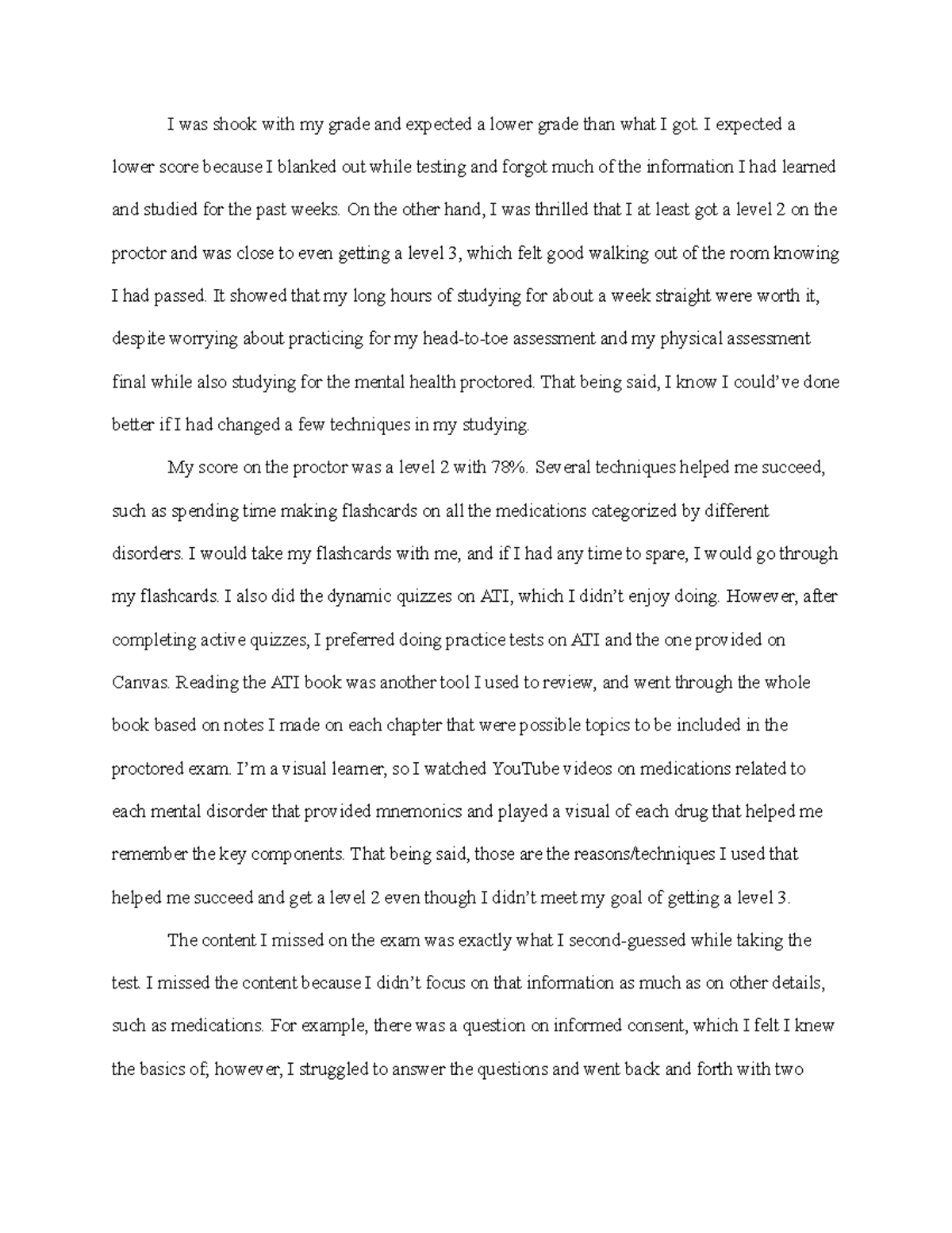 Wk 8 Makeup Assignment - Class work - I was shook with my grade and ...