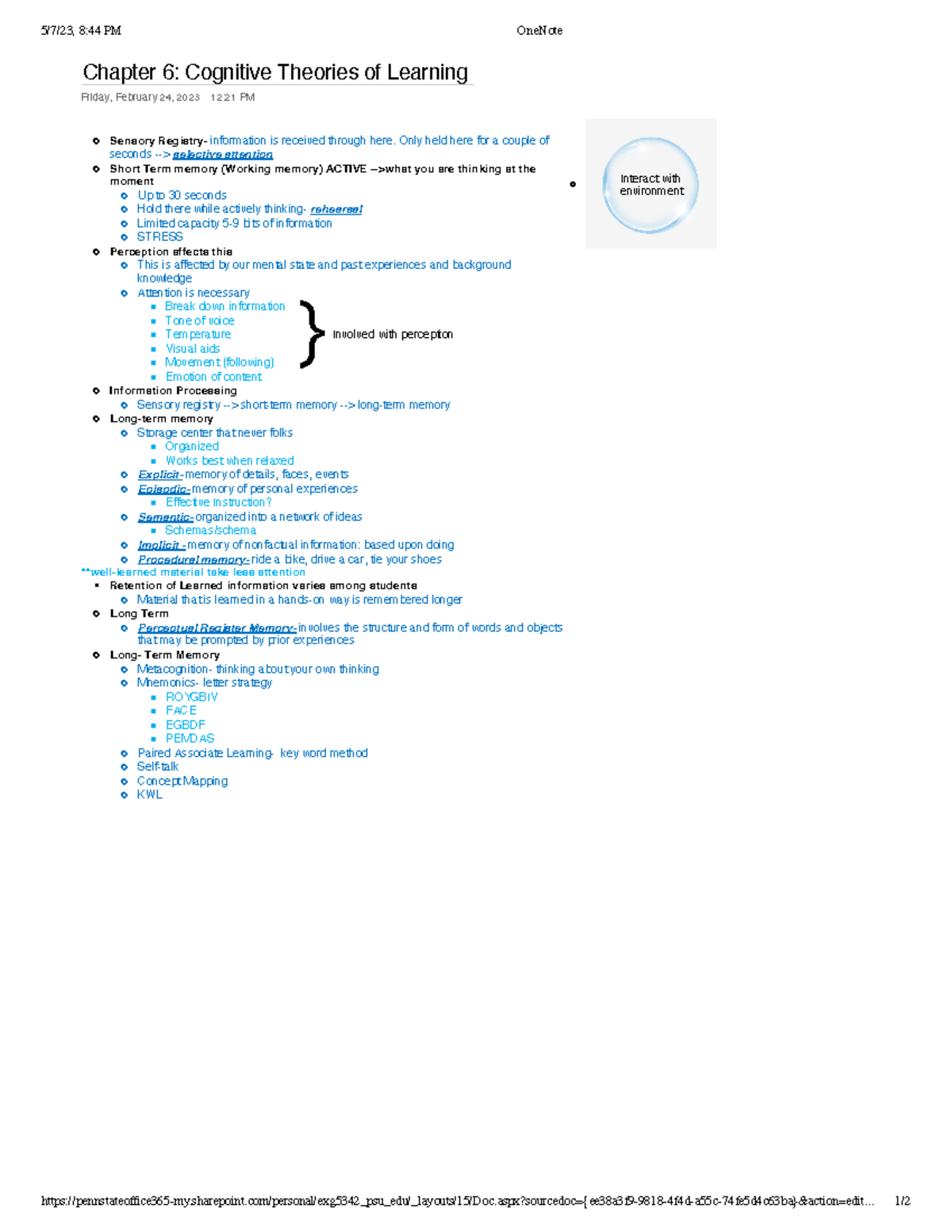 Chapter 6 - Professor Pearson - 5/7/23, 8:44 PM OneNote - Studocu