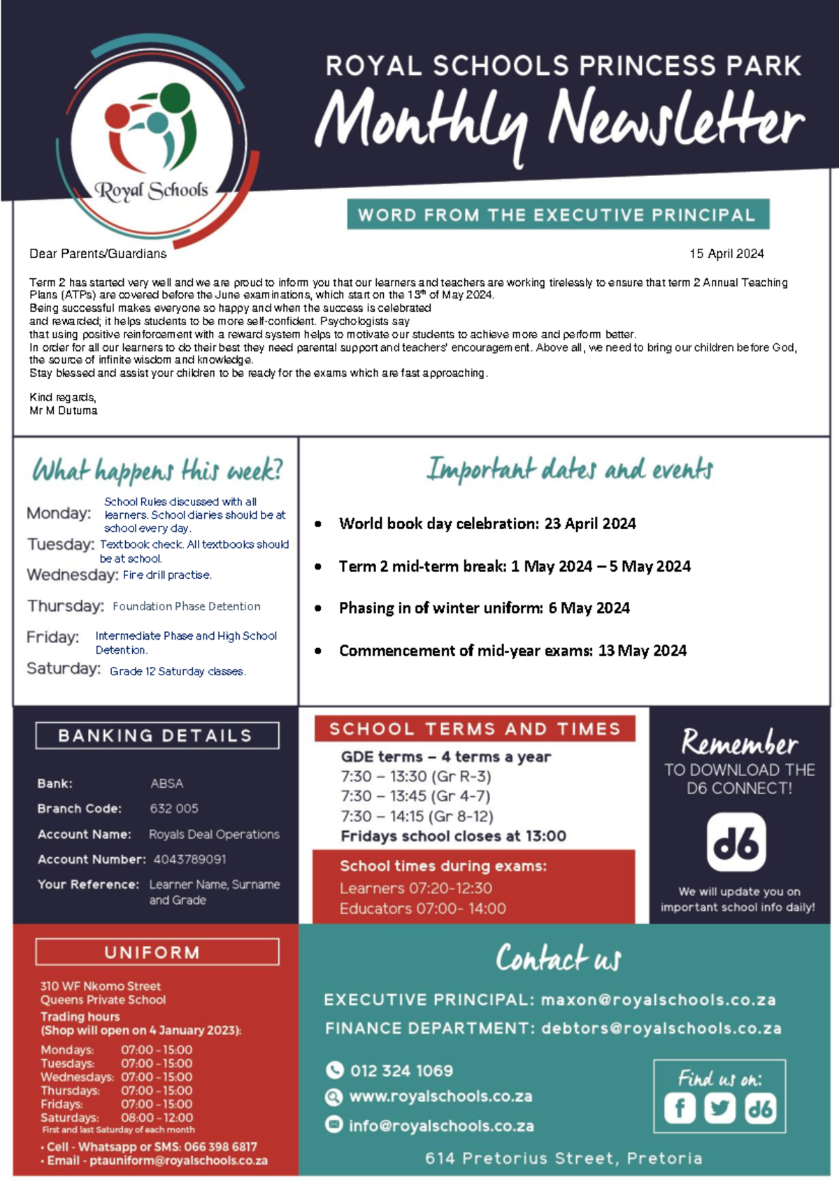 PPC Newsletter 15 April 2024 - Dear Parents/Guardians 15 April 2024 ...