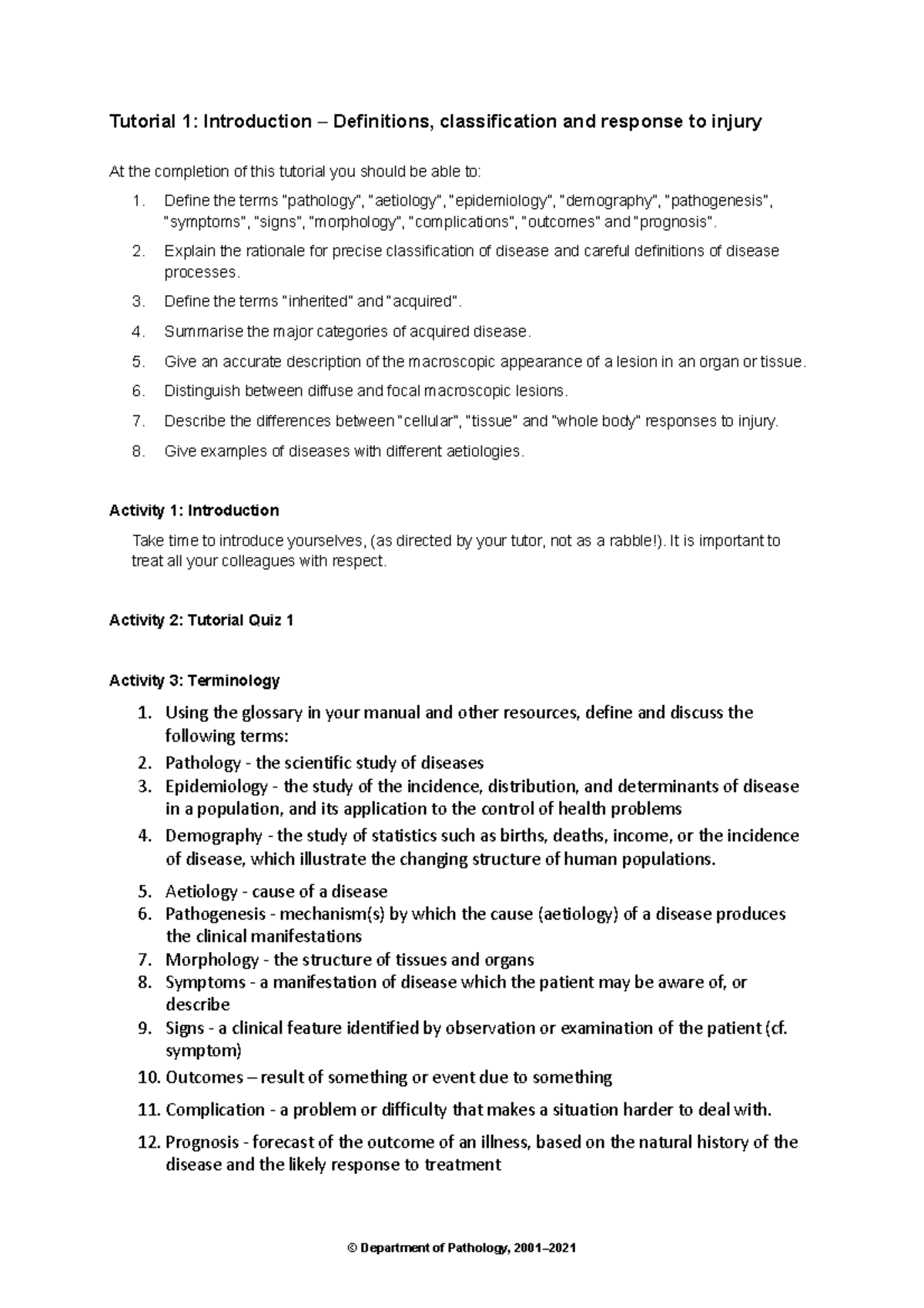 Tutorial 01 - Intro - ... - Tutorial 1: Introduction – Definitions ...