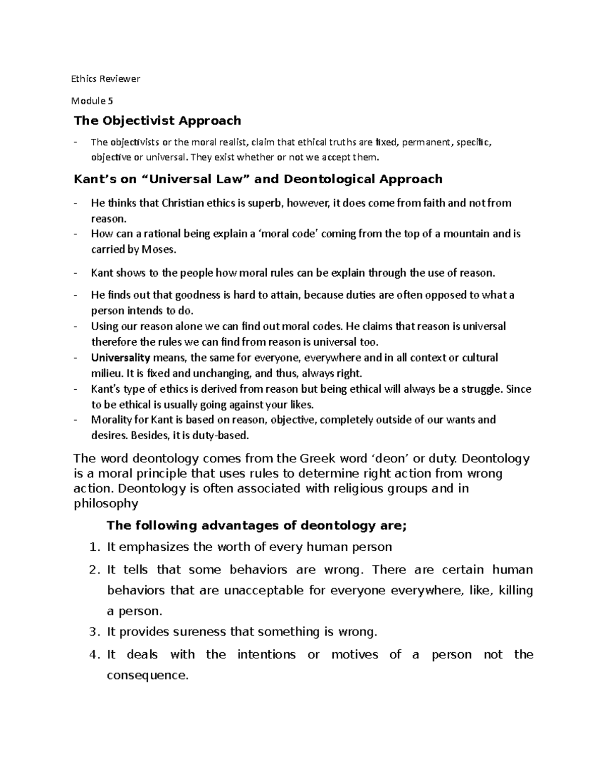 Ethics-Reviewer - Ethics-Reviewer - Ethics Reviewer Module 5 The ...