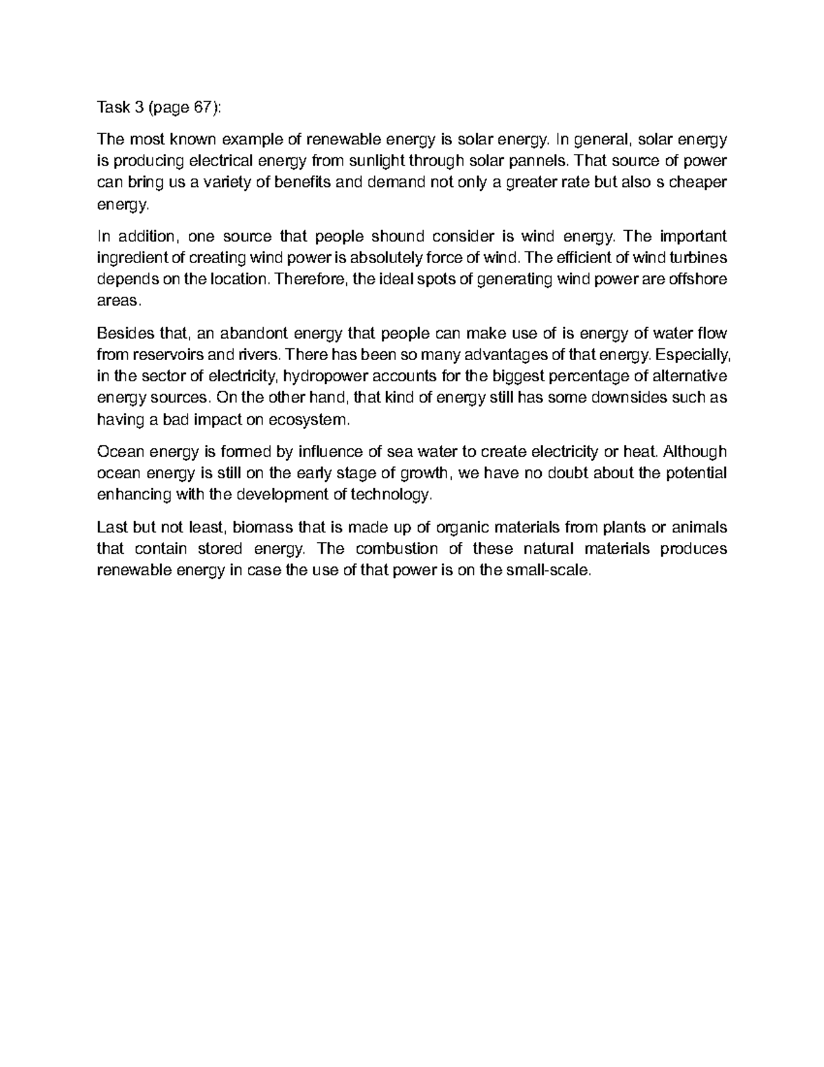 EES Unit 5 Task 3 - hhh - Task 3 (page 67): The most known example of ...