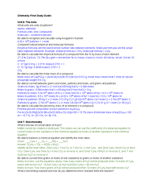 Matter, Energy, Measurement - CHAPTER 1: INTRODUCTION TO MATTER, ENERGY ...