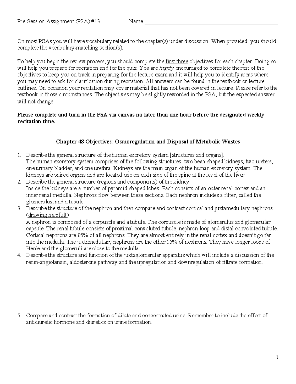 PSA 13 SP24 - PSA 13 - Pre-Session Assignment (PSA) #13 Name - Studocu