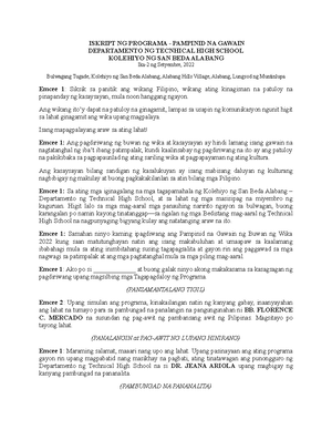 Filipino Position Paper - Nangangailangan ang Pilipinas ang pagpatupad ...