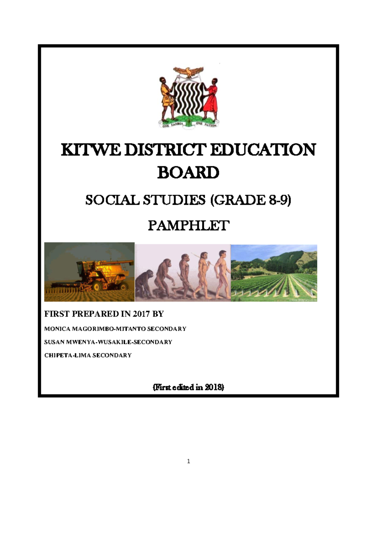 SDS pamphlet - The book is well explained - KITWE DISTRICT EDUCATION ...