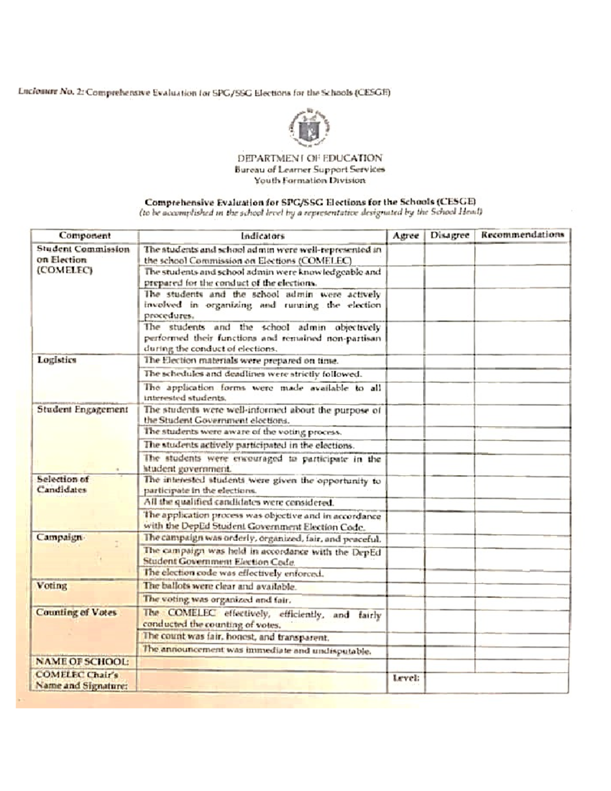 Election Form - form - Education - Studocu